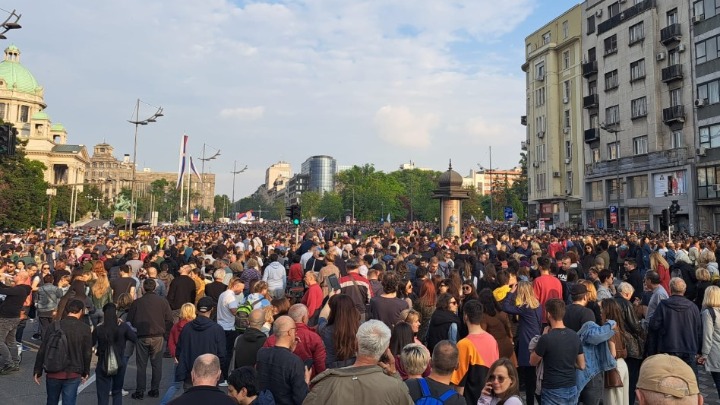 Na masovnom skupu u BG i Duško Savanović (FOTO) | Beograd | Direktno